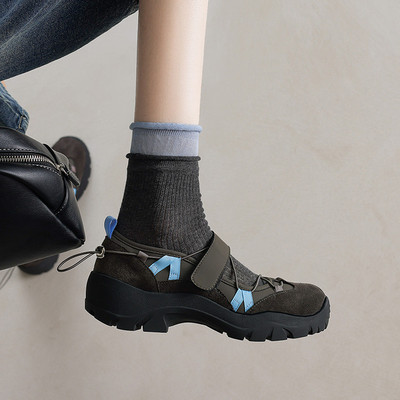 【意大利】Lari Conti ⭐春新款小众设计芭蕾鞋厚底玛丽珍运动鞋