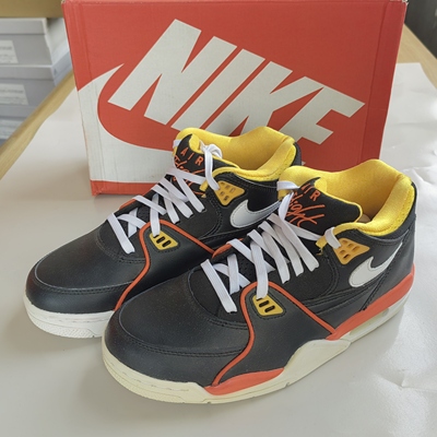 Nike/耐克AIR MAX FLIGHT 89黑橙外星人复古气垫篮球鞋DD1171-001