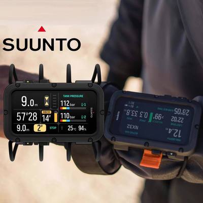 新款Suunto Nautic Bungee Cord潜水电脑表大显示屏技潜休闲OW