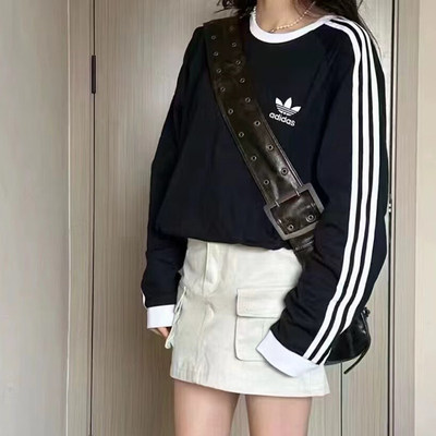 阿迪达斯三叶草男子运动长袖T恤