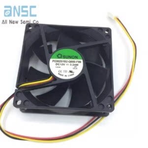 建准EC80151B3-Q00U-Q99 12V 0.59W 8015 3线变频器风扇8cm