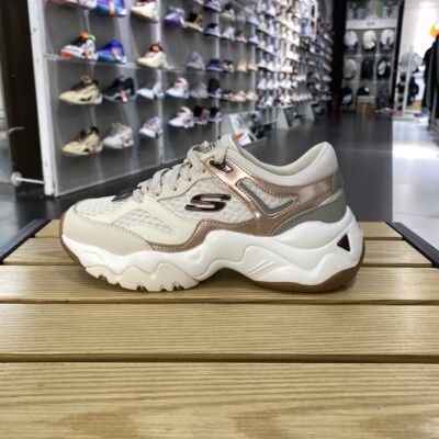 skechers斯凯奇百搭熊猫鞋厚底缓震运动鞋回弹增高休闲鞋12958