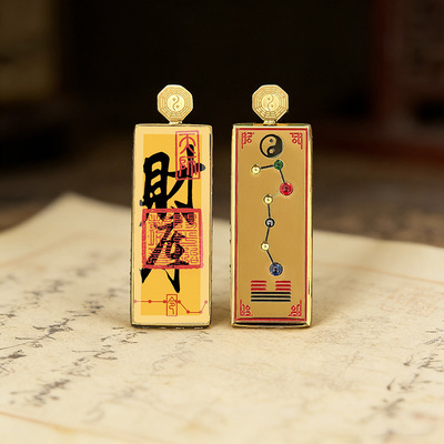 龙虎山赵公明招财吊坠国潮金色