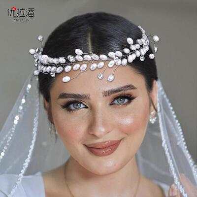 喜婆盘发头饰结婚婚礼