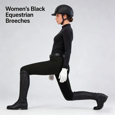 撞色拼接高腰马术裤Contrast splicing slim fit equestrian pant