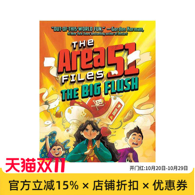 【预售】【51区档案】2：大水冲翻天（平装） The Area 51 Files 2: The Big Flush 英文进口原版儿童章节书 中年级读物Julie Bux