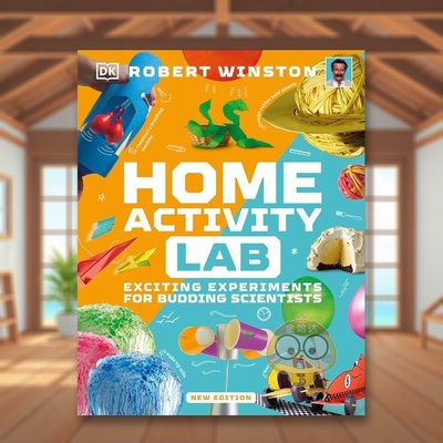 【预售】家庭活动实验室：小小科学家的萌芽英文儿童趣味进口原版外版书精装3-6周岁Home Activity Lab : Exciting Experiments书