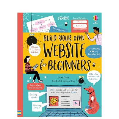 【现货】网站搭建Build Your Own Website【少年商学院For Beginners】英文进口原版儿童图书青少年读物Laura Cowan  Anna Wray外