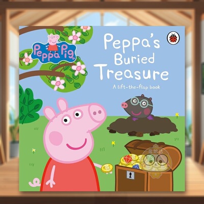 【预售】小猪佩奇佩奇埋藏的宝藏英文儿童立体进口原版书Peppa Pig: Peppa's Buried Treasure纸板书1岁(含)-3岁(含)LadybirdLad书