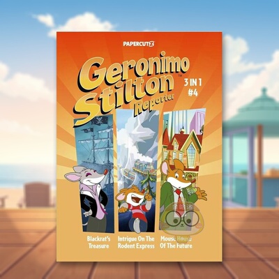 【预售】【意大利作家Geronimo Stilton】老鼠记者 3合1版卷4Geronimo Stilton Reporter 3 in 1 Vol. 4英文儿童漫画3-6岁平装Ger