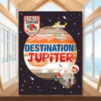 【预售】空间站学院木星Space Station Academy Destination Jupiter英文儿童绘本知识百科9-12岁精装进口原版书Sally Spray Way书