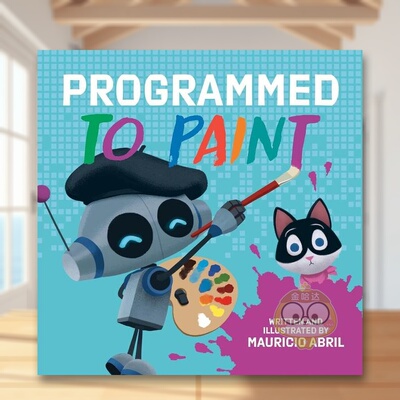 【预售】编程绘制英文儿童绘本虚构类进口原版外版书精装3-6周岁Programmed to PaintMauricio AbrilPenguin Workshop书籍图书正版