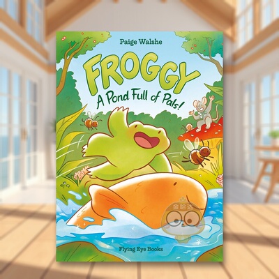【预售】青蛙小克：池塘好友记 Froggy : A Pond Full of Pals! 原版英文儿童漫画