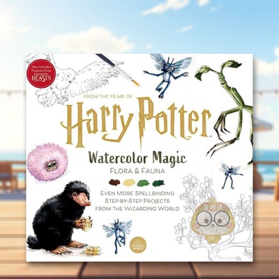 【现货】哈利波特水彩魔法： 动植物英文影视进口原版外版书平装14岁以上Harry Potter: Watercolor Magic: Flora & Fauna Tugce书