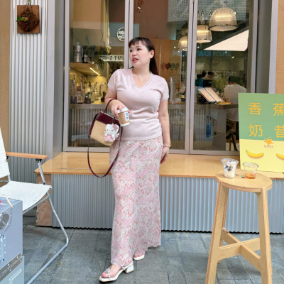 碎花半身长裙女韩系氛围感雪纺裙