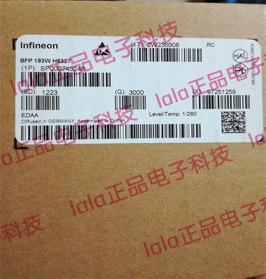 BFP193WH6327 BFP193W 丝印：RC RCS SOT-343 进口原装