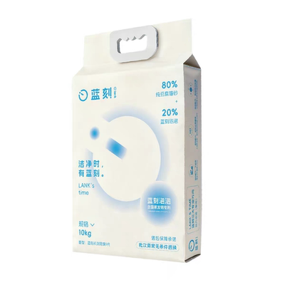 蓝刻豆腐猫砂纯蓝泡泡10kg大包奶香除臭秒结团猫舍专用可冲厕所