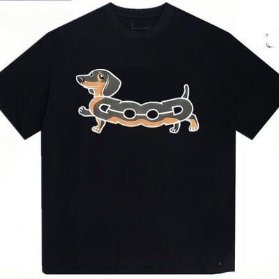 2026童装新款男童夏季小狗good印花T恤潮牌宽松版中大童女童短袖T