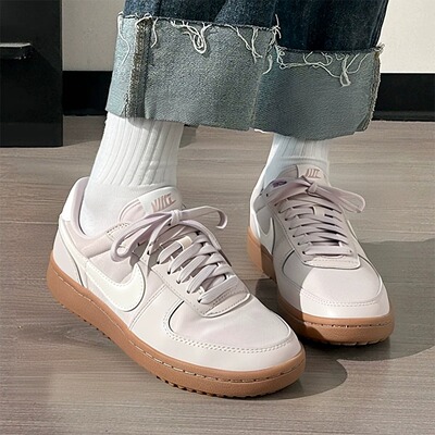nike耐克女鞋新款粉色板鞋德训鞋