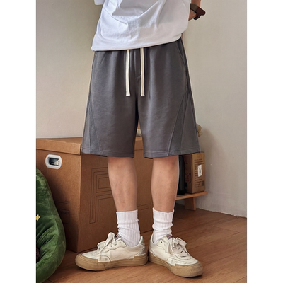 YGY美式解构设计感空气层运动短裤男夏季休闲百搭直筒五分裤