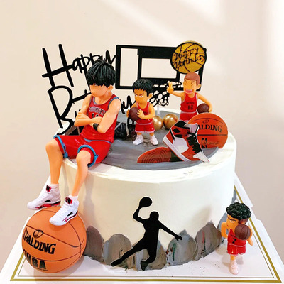 灌篮高手篮球主题蛋糕装饰球鞋