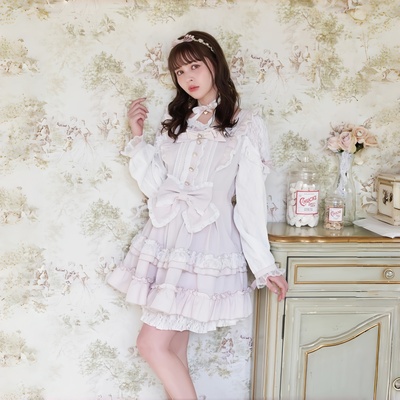 【全款预约】Liz Lisa 蒂亚拉蝴蝶结层叠连衣裙 241-6012-1