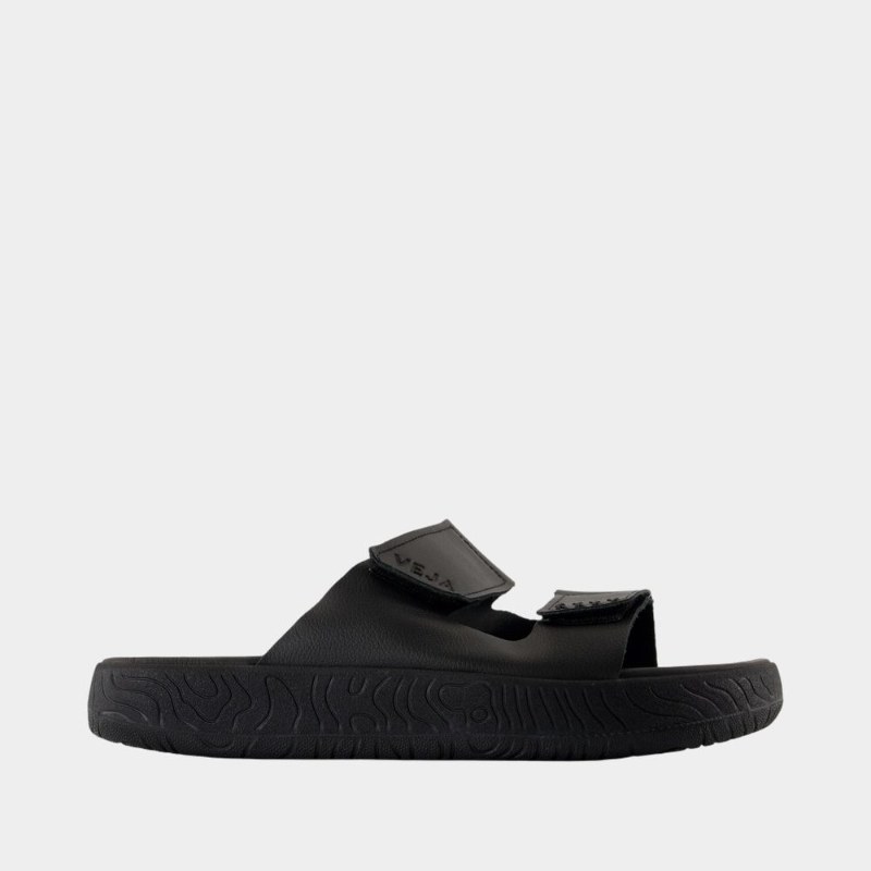 Veja Etna凉鞋皮质黑色