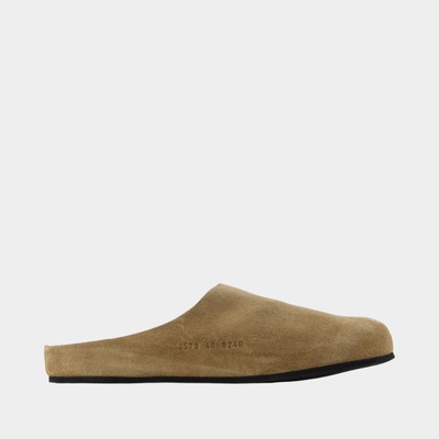 COMMON PROJECTS 木屐拖鞋 - 皮质 - 米色