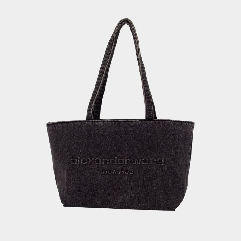 亚历山大王 Alexander Wang Punch 中号手提包 - 棉质 - 深灰色