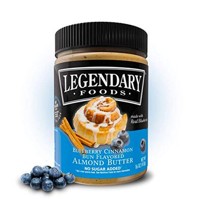 Legendary Foods Blueberry Cinnamon Bun Flavored Almond Nut B