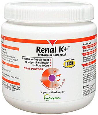 Vetoquinol Renal K+ (Potassium Gluconate) Potassium Suppleme
