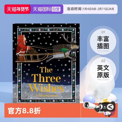 【自营】英文原版 The Three Wishes: A Christmas Story 圣诞老人起源故事绘本