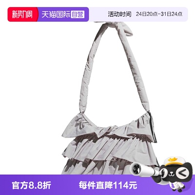 【自营】adidas阿迪达斯时尚女包腋下包荷叶边提拎包单肩包IA8913