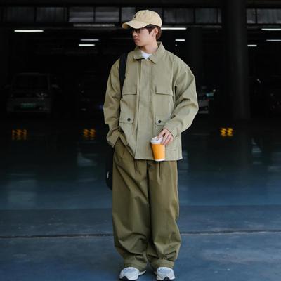 夹克多口袋秋冬宽松户外机能