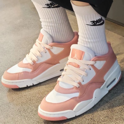 Jordan Air Jordan 4 RM Guava Ice女款粉白低帮篮球鞋FQ7940-808