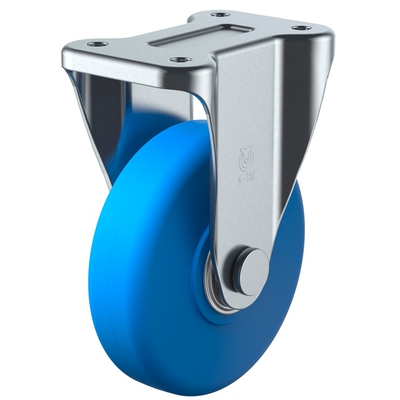 负载180KG蓝色MC尼龙活动轮   MCBJ-130 安装高度177