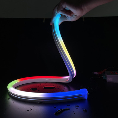 1023 12V WS2811 10段30灯5050 RGB幻彩灯带硅胶霓虹