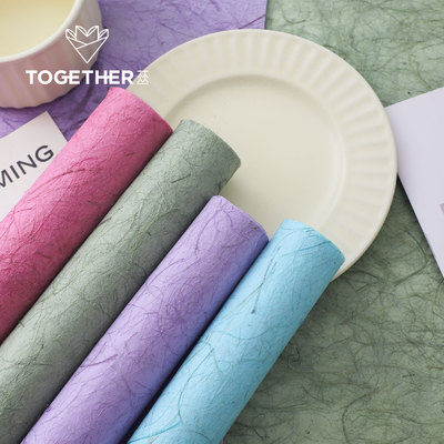 新品复古鲜花花束包装纸