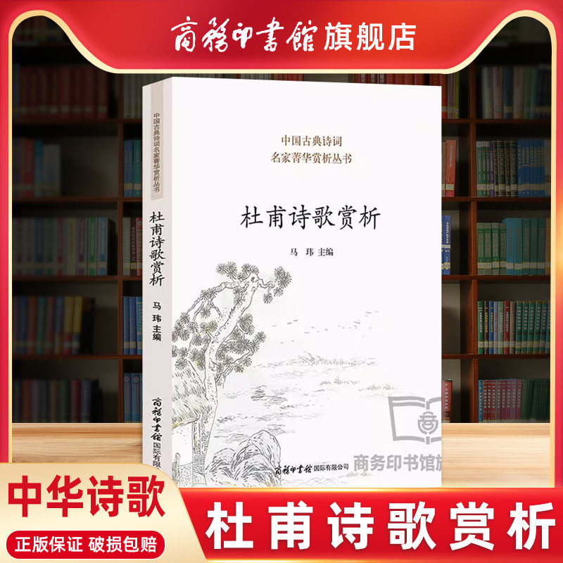 【商务印书馆旗舰店】杜甫诗歌赏析 中华诗歌古典唐诗宋词名家鉴赏赏析注释题解大全集 中国古诗词大会读物诗选杜甫诗传全集书籍