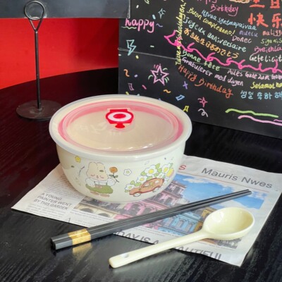 爆款6寸面完陶瓷碗ins早餐碗家用酸奶碗燕麦碗高颜值特别好看的碗