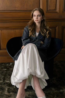 THETOE长裙花苞通勤半裙