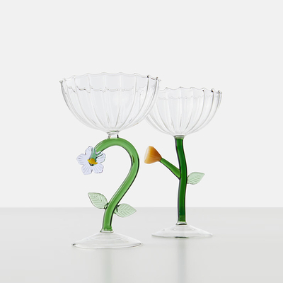 植物园小花玻璃杯甜酒杯