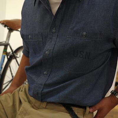 REMOCREVO 季节限定 USN ChambrayShirt 长袖衬衫 OCSH-295