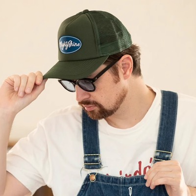 MIGHTY SHINE 常青款 刺绣字母短檐网帽 舒适透气遮阳 1212007