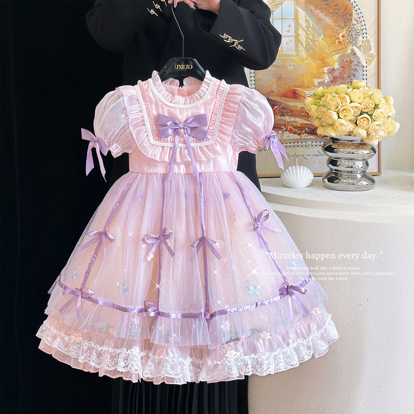 洛丽塔女童公主裙夏装2026新款高端生日连衣裙女孩Lolita礼服裙子