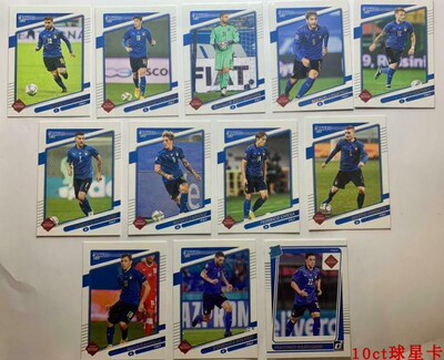 2021-22donruss soccer系列意大利队全套普卡多纳鲁马 足球球星卡