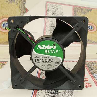 原装Nidec TA450DC B34262-34 12cm 12038 DC12V 0.8A 散热风扇