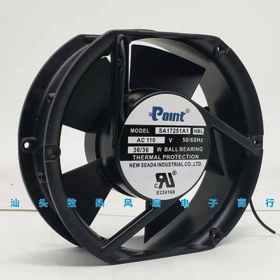 POINT风机SA1725A1 HBL  AC110V 17CM 17251散热风扇172*150*51MM