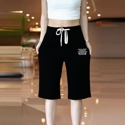 捡漏清仓七分裤子女士夏季冰丝休闲裤速干运动裤直筒中裤工装短裤