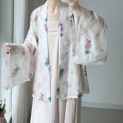 暗袖盈香【小葡萄褶衣】汉服女天丝改良北朝褶衣日常通勤